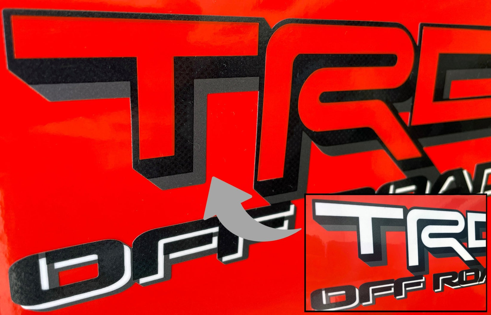 Premium Cast Vinyl Decal Letter Inserts for 2024-2025 Tacoma TRD ...