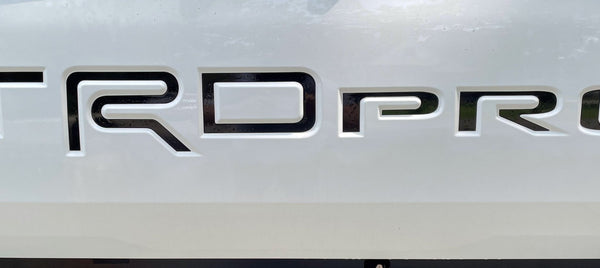 Premium Cast Vinyl Decal Letter Inserts for 2024 Tacoma TRD Pro ...