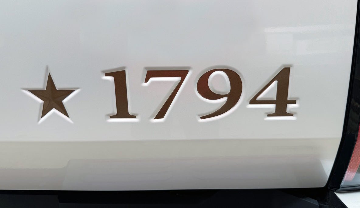 Premium Cast Vinyl Decal Letter Inserts for 2025 Tundra 1794 Tailgate ...