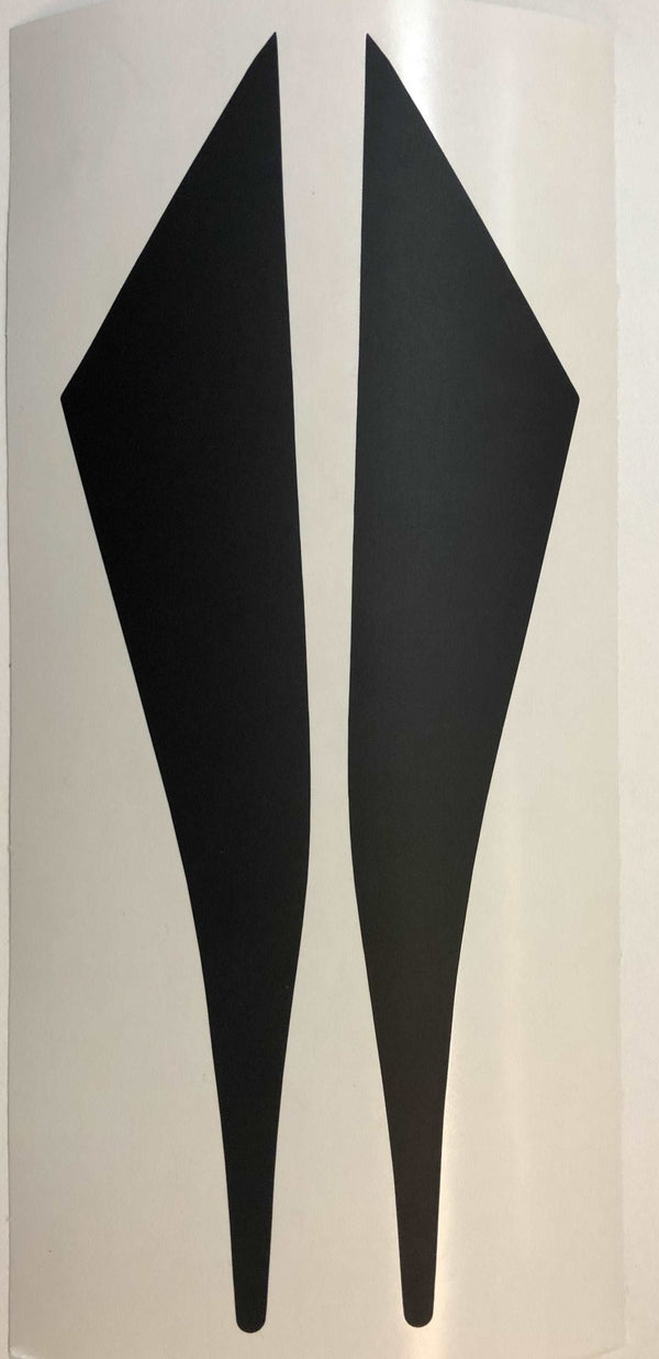 Premium Cast Matte Black Vinyl Fang Decals for 2015-2023 4Runner