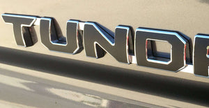 Premium Cast Matte Black Vinyl Letter Inlay Decals for 2007-2023 Tundra ...