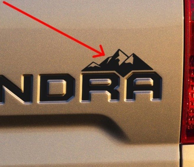 Matte Black Vinyl Mountain Decal for Tundra Tailgate – TVD Vinyl Decals