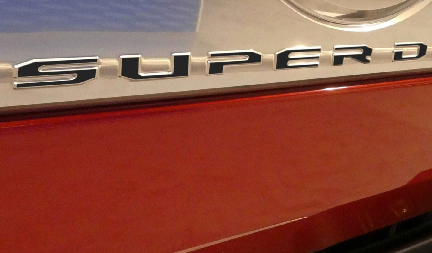 Premium Cast Vinyl Decal Letter Inserts for 2020-2024 SUPER DUTY ...