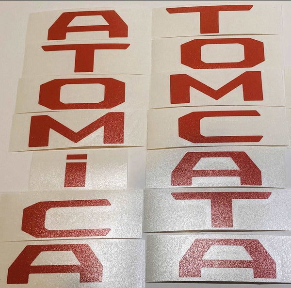 Premium Cast Vinyl Inlay Letter Decals for 2024 Tacoma Door Emblems ...