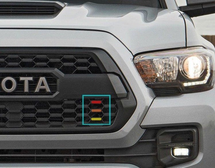 Premium Cast Vinyl Heritage Decals for 2017-2023 Tacoma TRD PRO Grille
