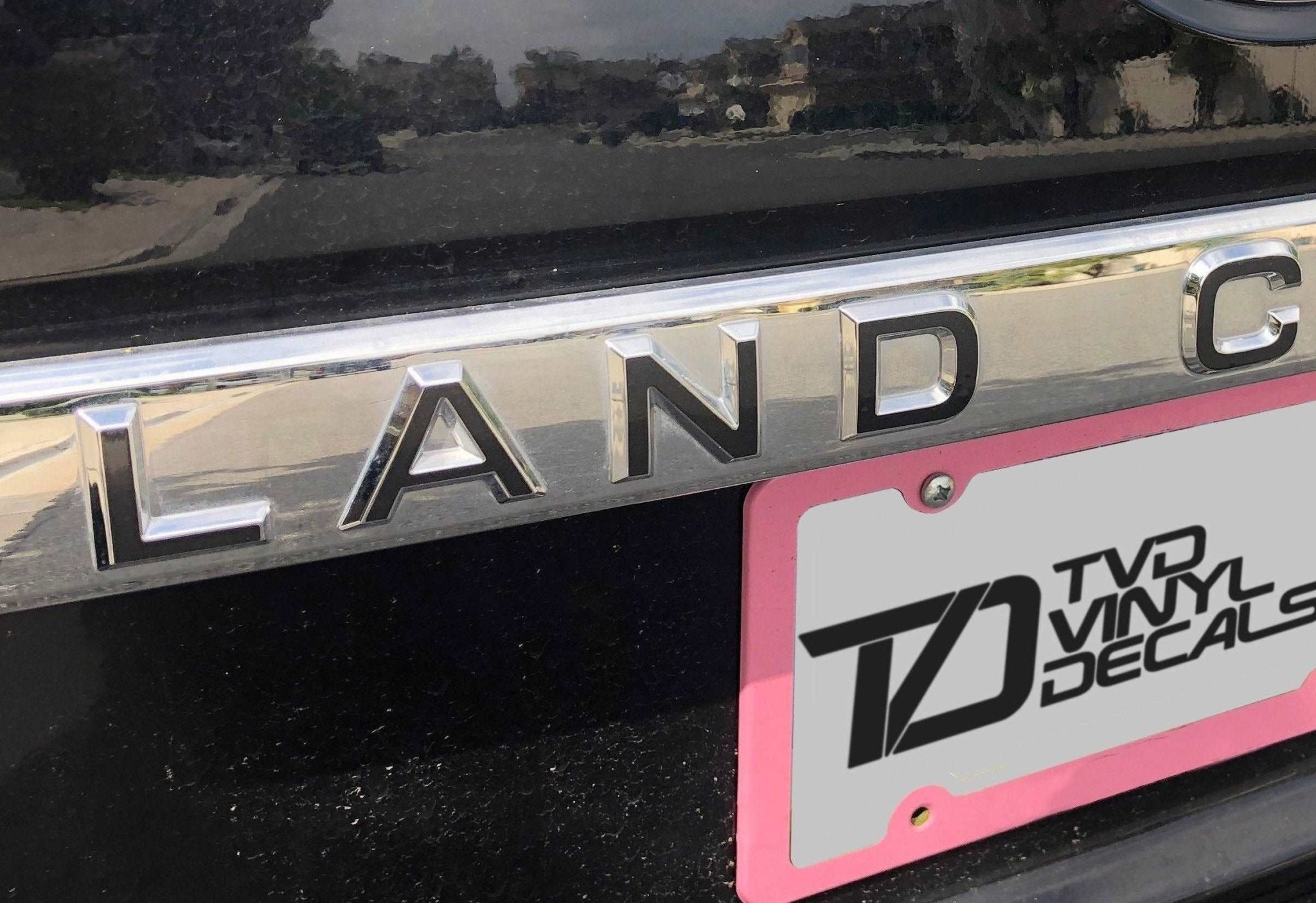 Premium Cast Vinyl Inlay Letter Decals for 2016-2021 Land Cruiser Liftgate