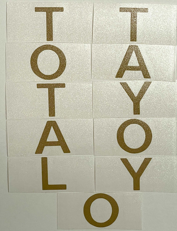 Vinyl Inlay Letter Decals for Tacoma Tundra Tailgate Handle – TVD Vinyl ...