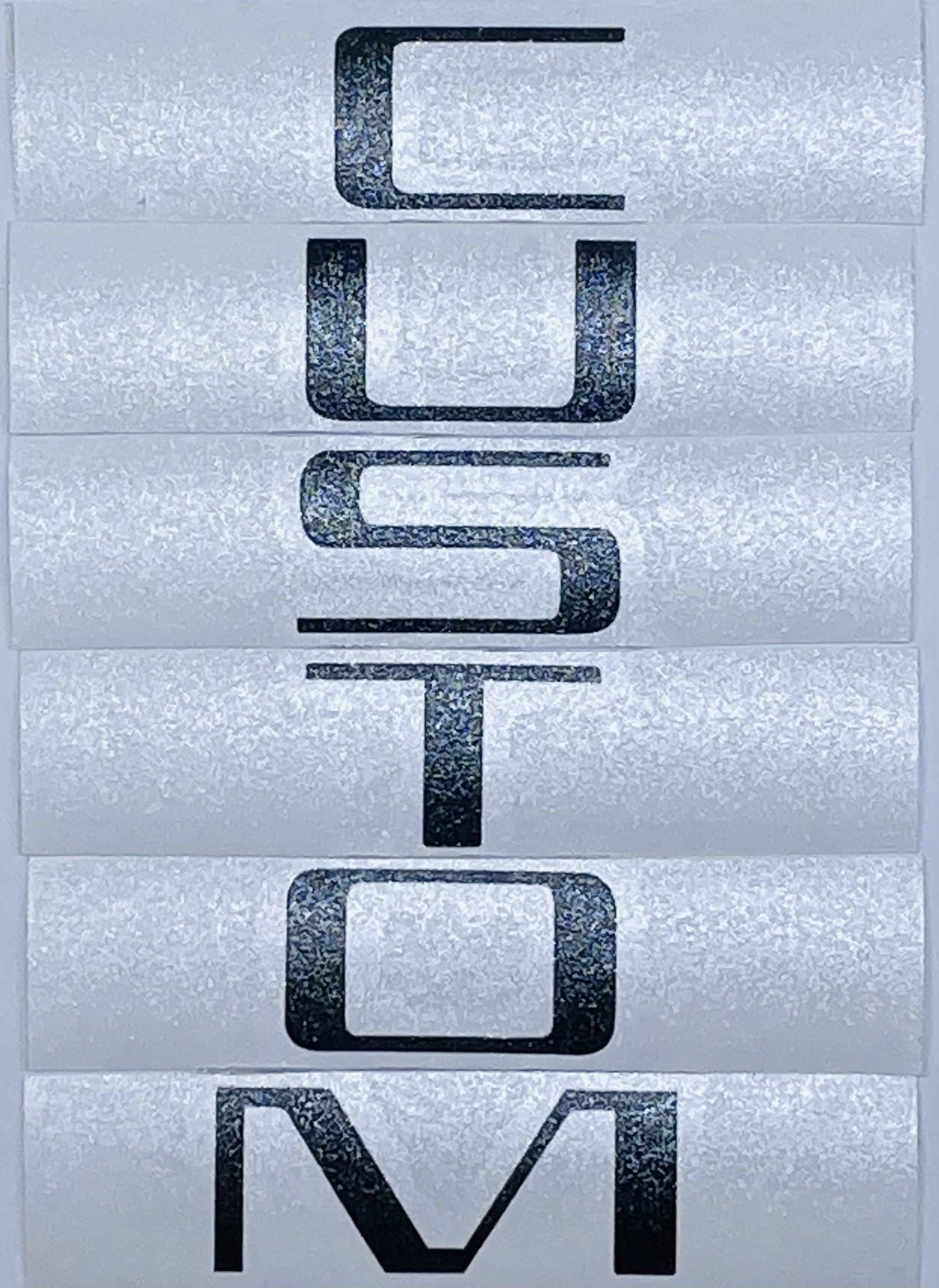 Premium Cast Vinyl Inlay Letter Decals for 2019-2023 Silverado CUSTOM ...