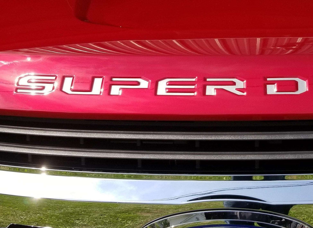Vinyl Insert Letter Decals for 2017-2024 SUPER DUTY Hood – TVD Vinyl Decals