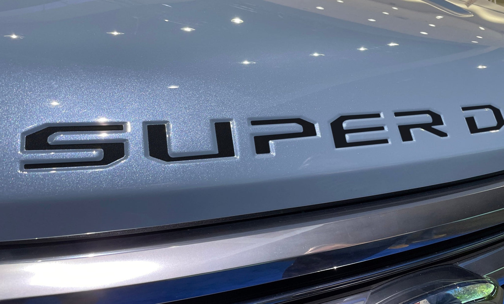 Vinyl Insert Letter Decals for 2017-2024 SUPER DUTY Hood – TVD Vinyl Decals