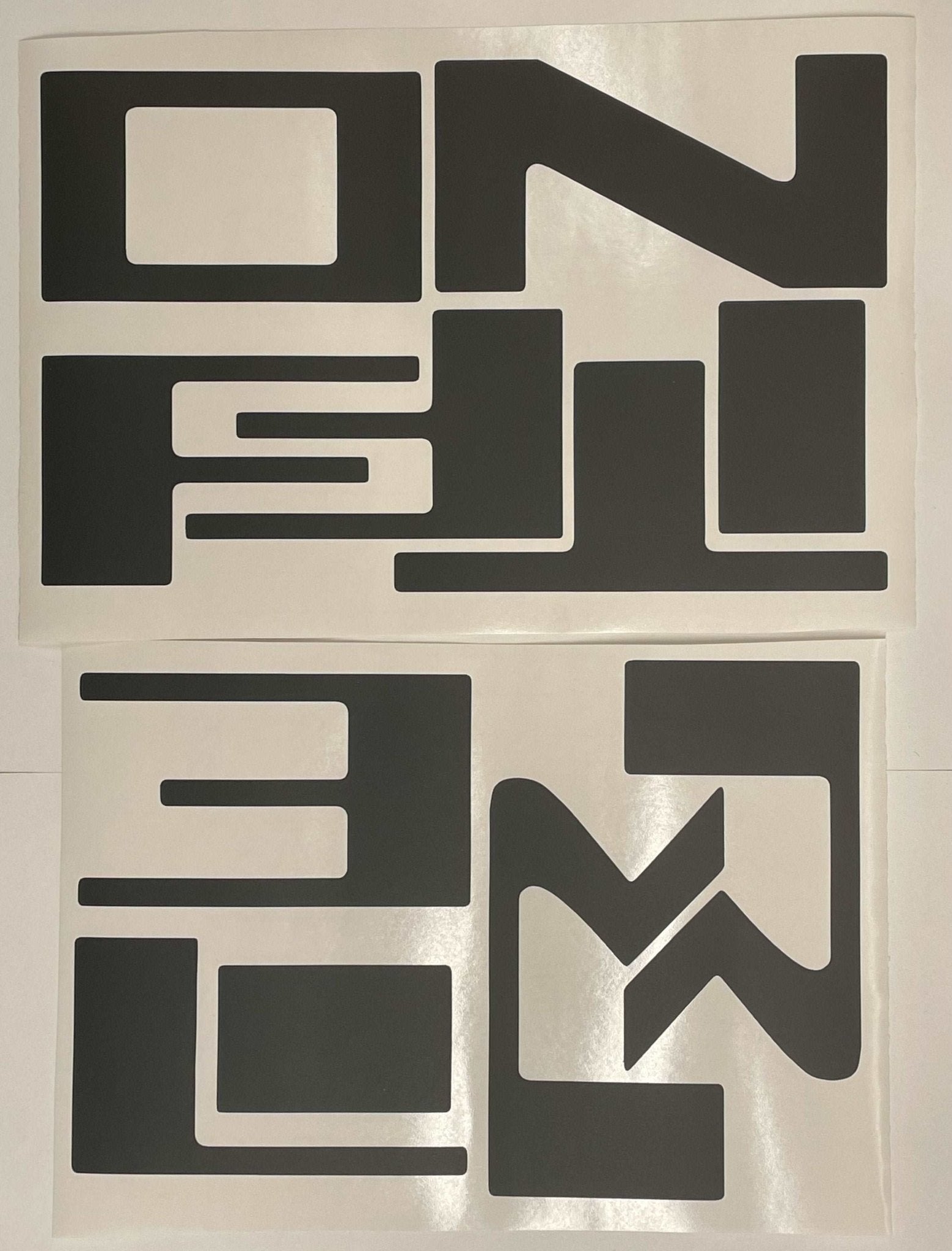 Premium Cast Vinyl Insert Letter Decals for 2022-2023 Frontier Tailgate