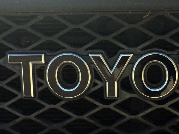 Premium Cast Vinyl Insert Letter Decals for FJ Cruiser Grille