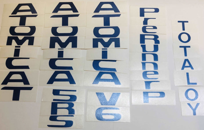 Vinyl Letter Decals for Tacoma Door and Tailgate Emblems – TVD Vinyl Decals