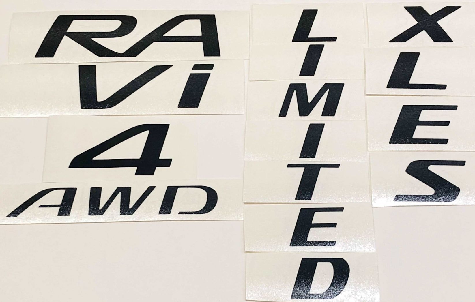Vinyl Letter Decals for 2013-2025 RAV4 Rear Door – TVD Vinyl Decals