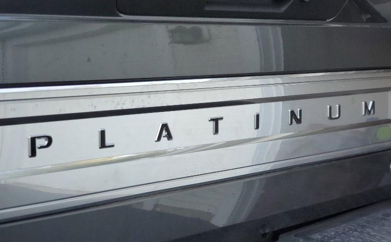 Premium Cast Vinyl Letter Decals for 2017-2023 F-250/F-350 PLATINUM ...