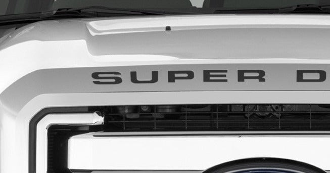 Premium Cast Vinyl Letter Insert Decals for 2008-2016 SUPER DUTY Hood