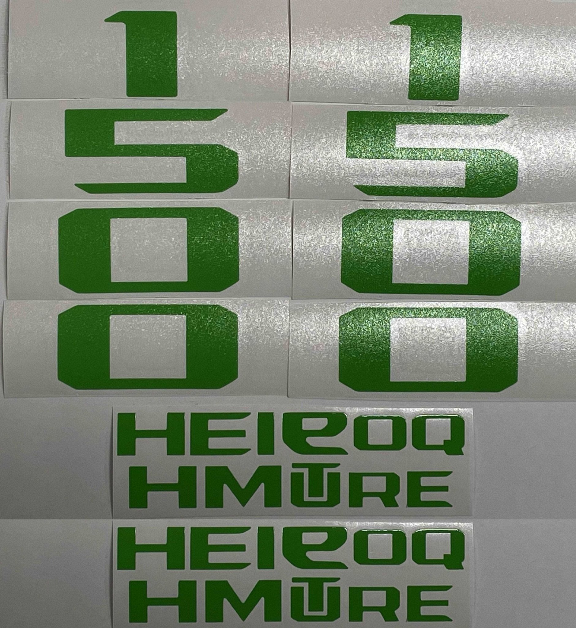 Premium Cast Vinyl Number Decals for 2021-2023 RAM 1500 HEMI eTorque ...