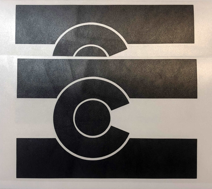 State Flag Decals - Premium Cast Matte Black Vinyl x2 – TVD Vinyl Decals