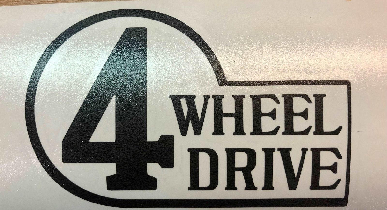 Vintage 4 Wheel Drive Premium Cast Vinyl Decal
